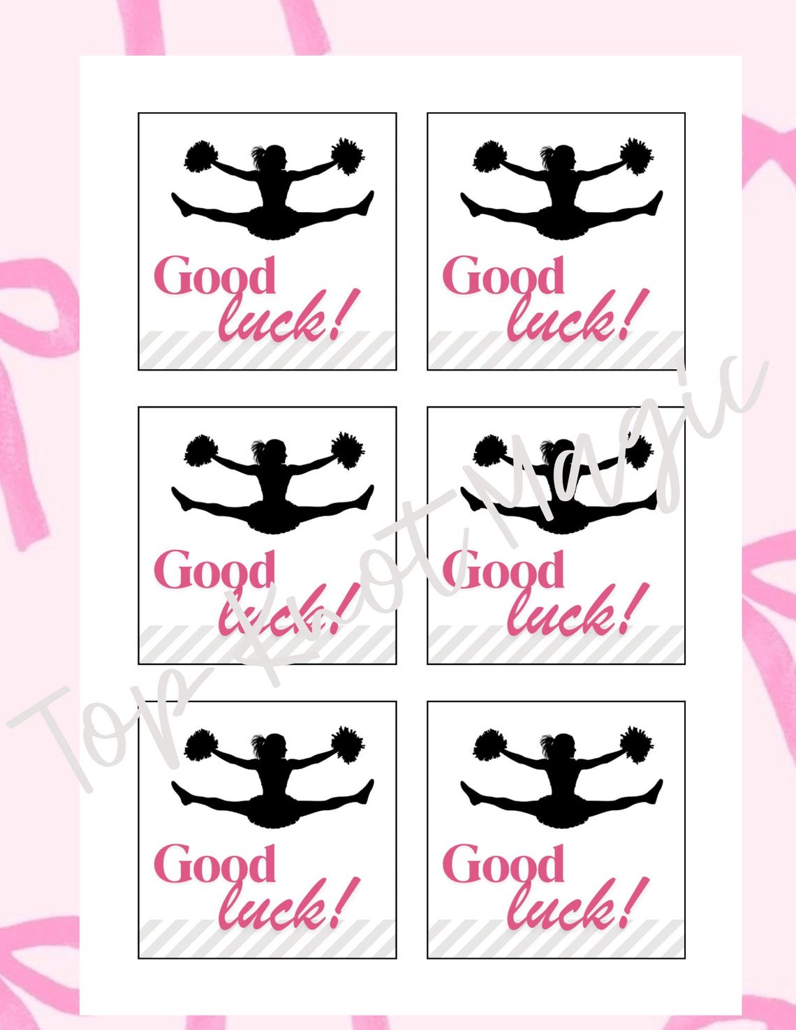 Good Luck Cheerleading Competition Meet Camp Squad Treat Cheer Tryouts ...