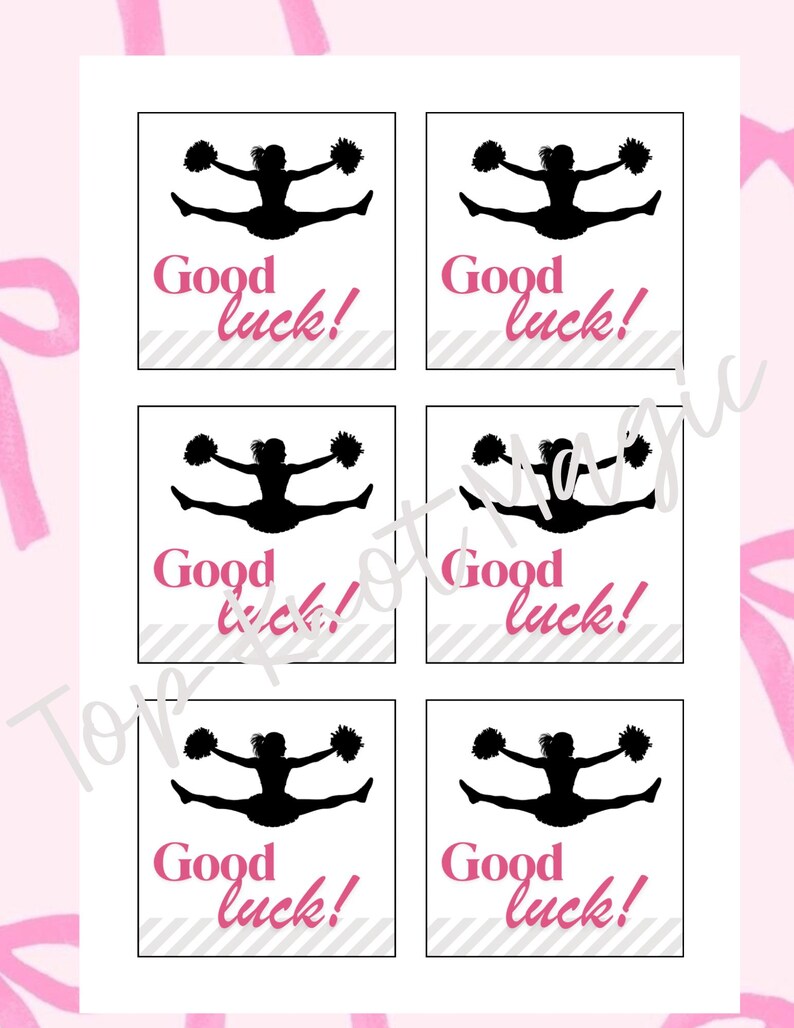 Good Luck Cheerleading Competition Meet Camp Squad Treat Cheer Tryouts ...