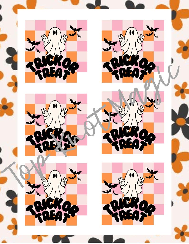 Printable Halloween Treat Tag, Instant Digital Download, Teacher Gift ...