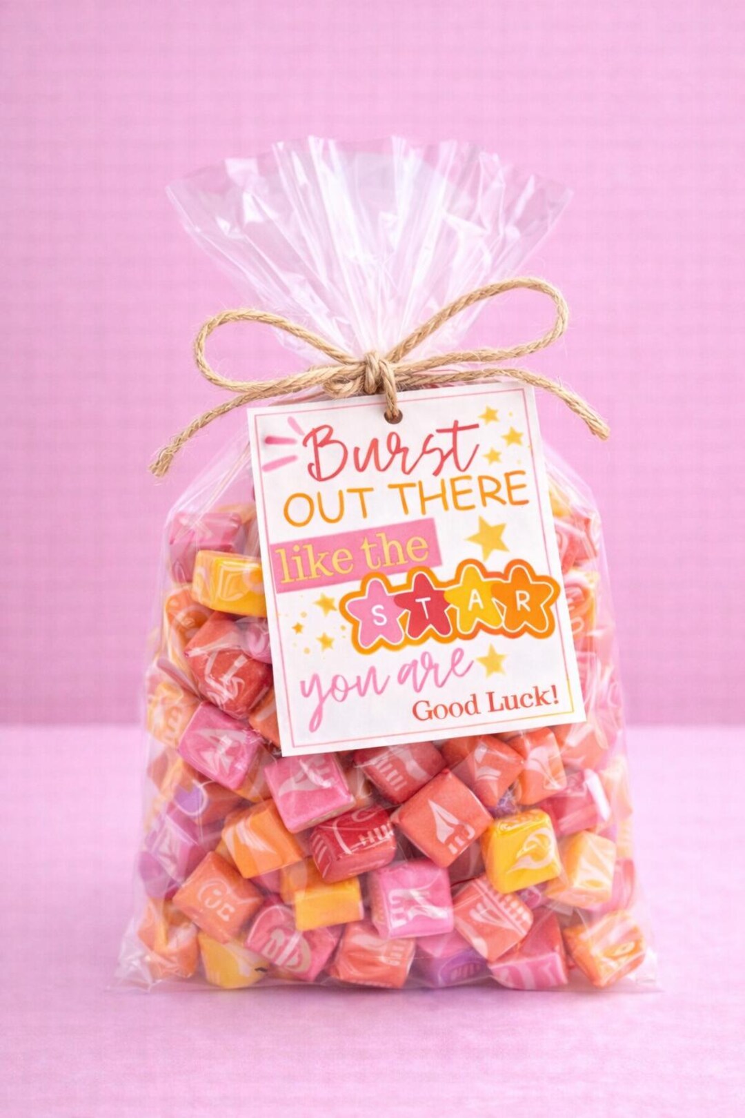 Cheer Competition Good Luck Printable Tag, Star You Are Candy Pun Gift ...