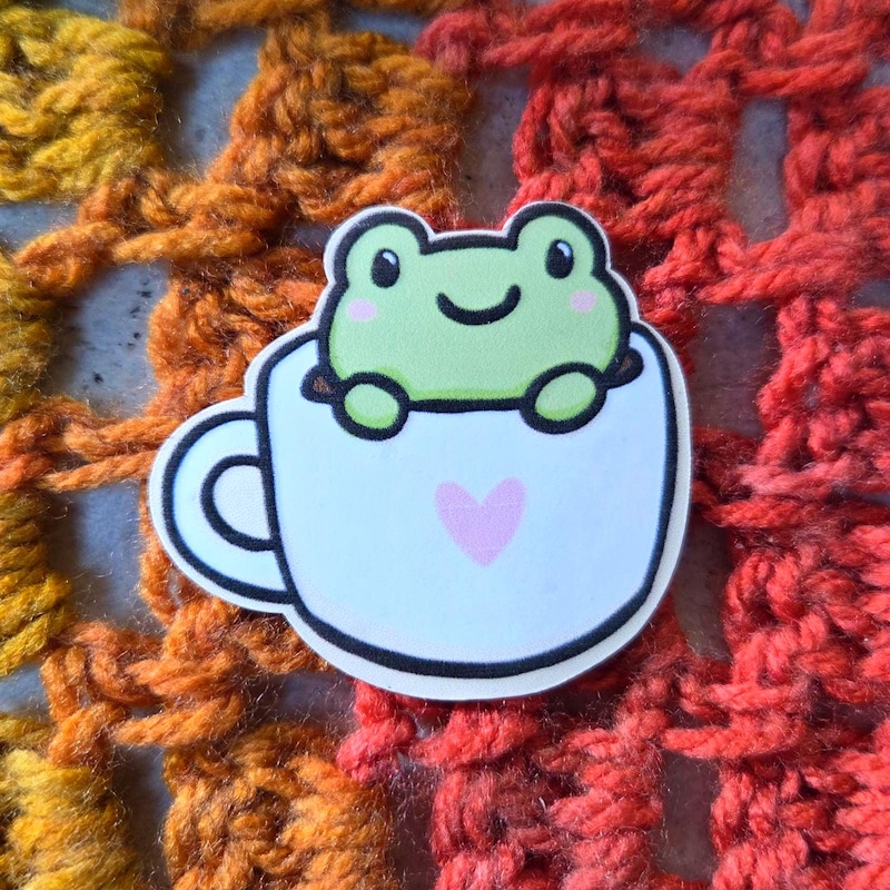 Glittery Frog Stickers - Etsy