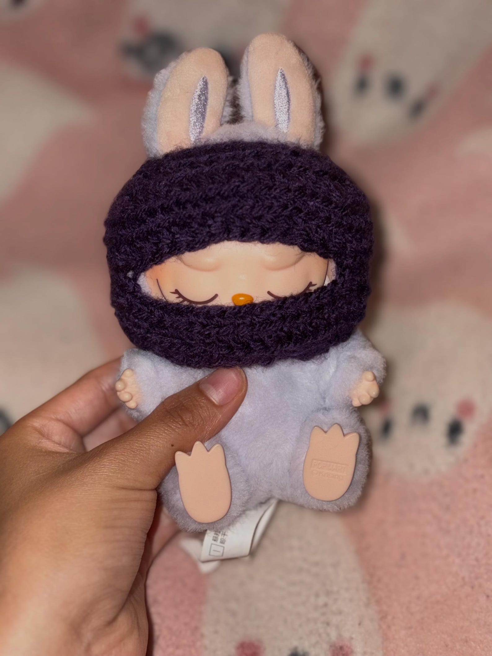 ADORABLE Tiny Labubu Beanie and or Ski Mask - Crochet Doll Accessory ...