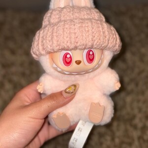 ADORABLE Tiny Labubu Beanie and or Ski Mask - Crochet Doll Accessory ...