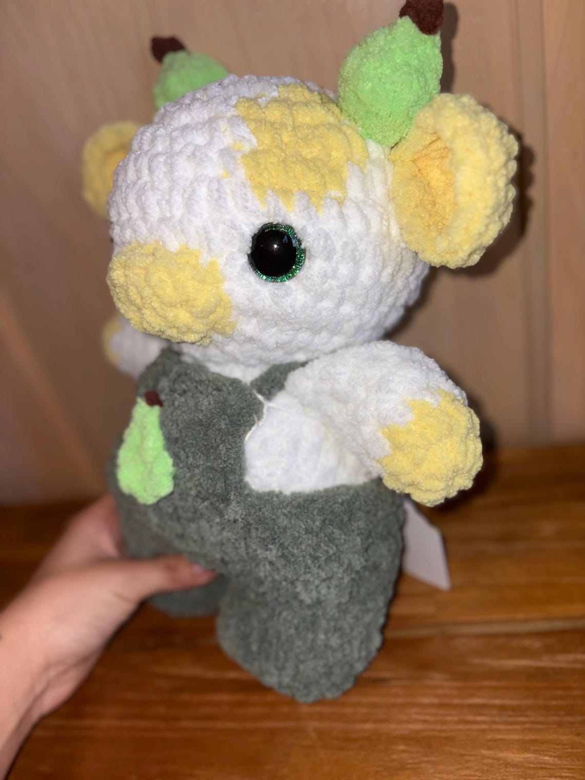 ADORABLE Fruit Cow Stuffed Animal - Berry Cow in Overalls - Handmade ...