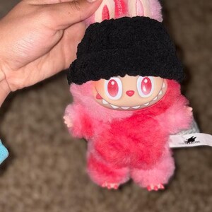 ADORABLE Tiny Labubu Beanie and or Ski Mask - Crochet Doll Accessory ...