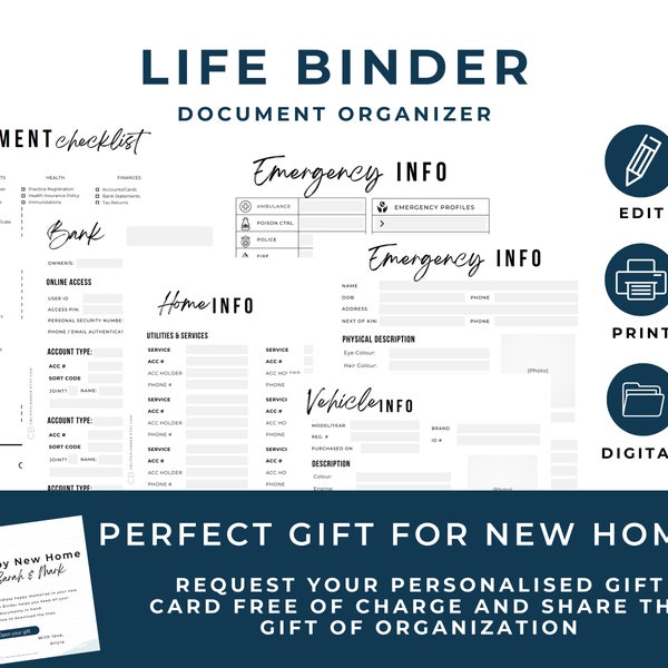 Life Binder - Etsy Canada