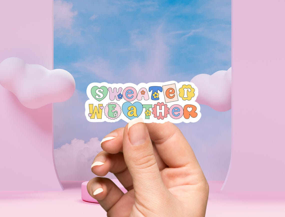 Sweater Weather PNG Digital Design for Sticker Sublimation Tshirt Mug ...