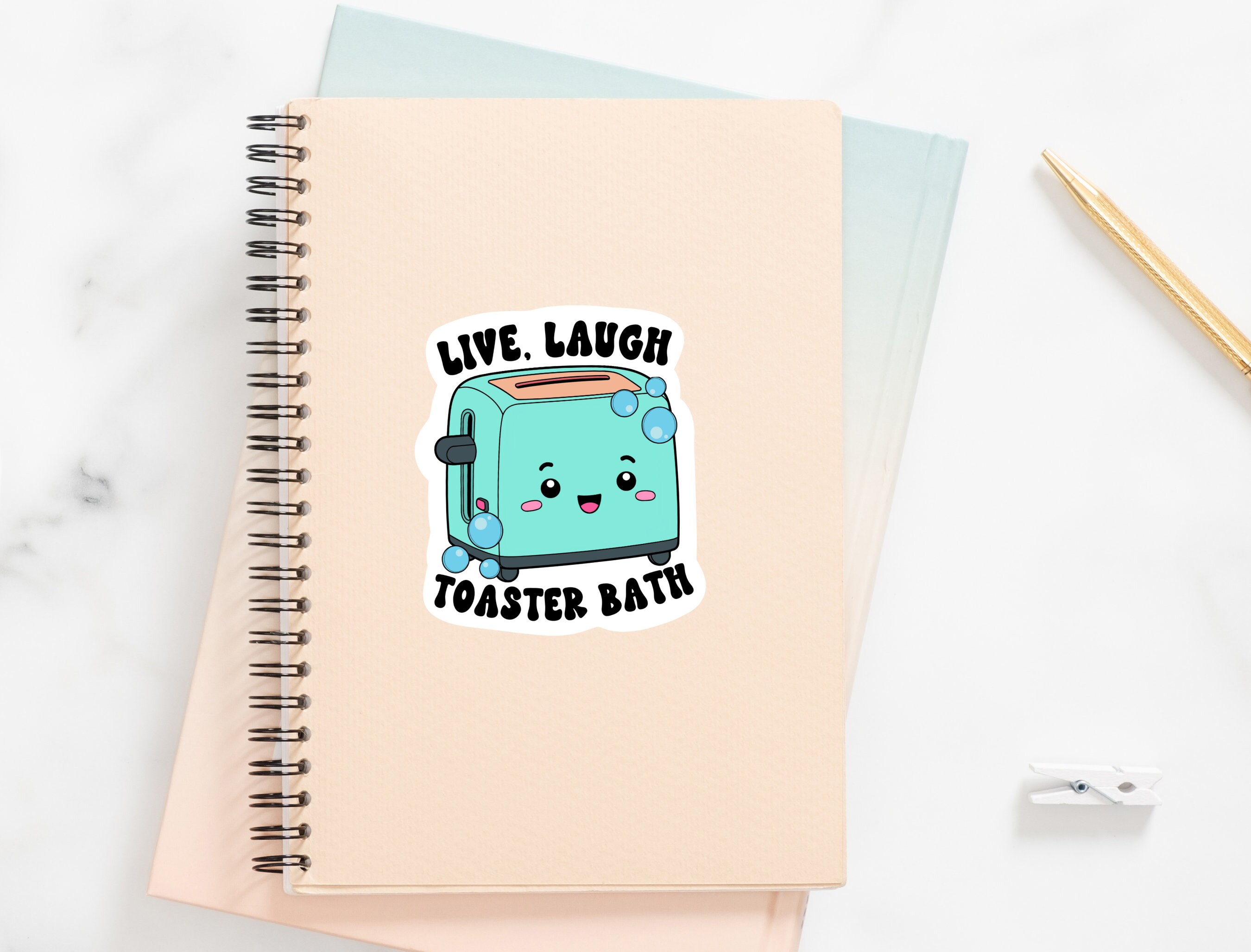 Live Laugh Toaster Bath PNG Digital Design for Stickers Sublimation ...