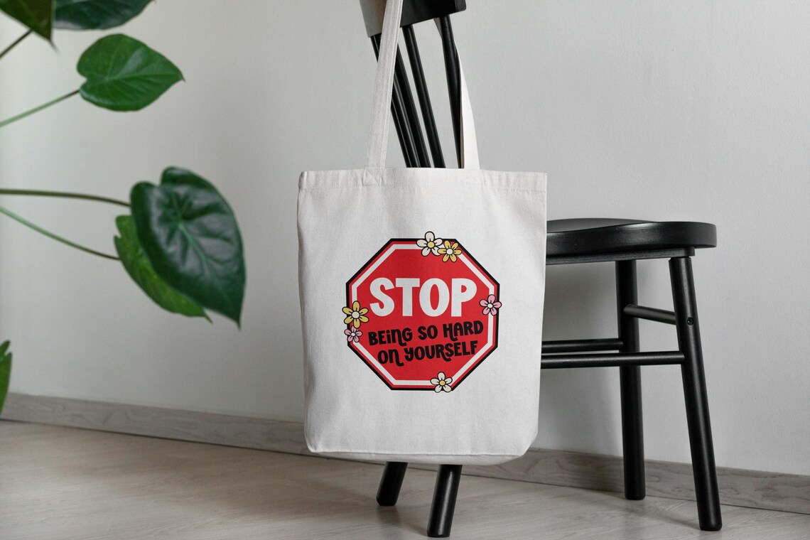 Stop Being so Hard on Yourself PNG: Mental Health Self Care Design ...