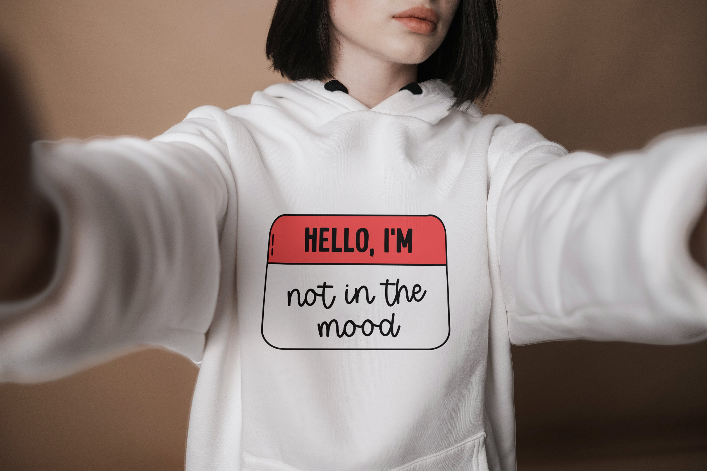 Hello I'm Not in the Mood PNG Digital Design for Stickers Sublimation ...