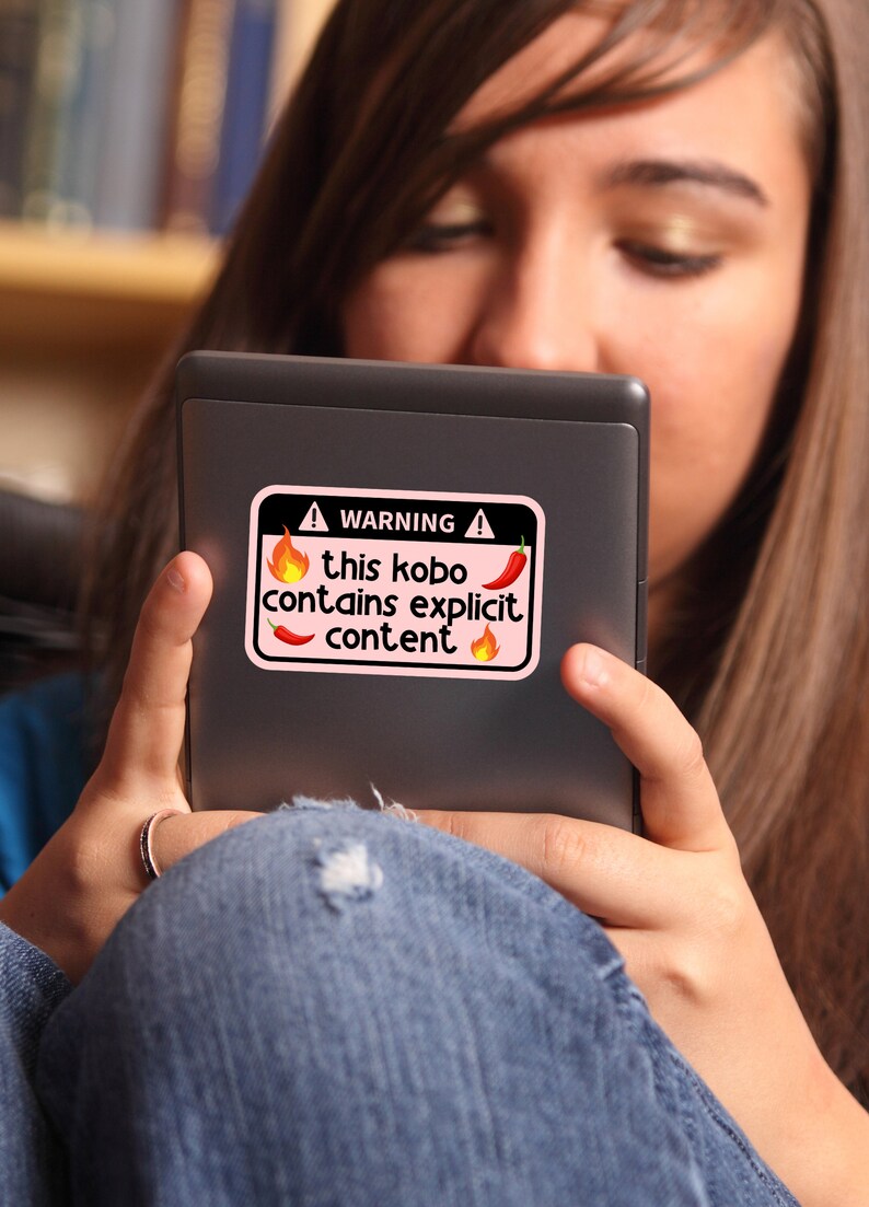 Warning This Kobo Contains Explicit Content PNG Digital Design for ...