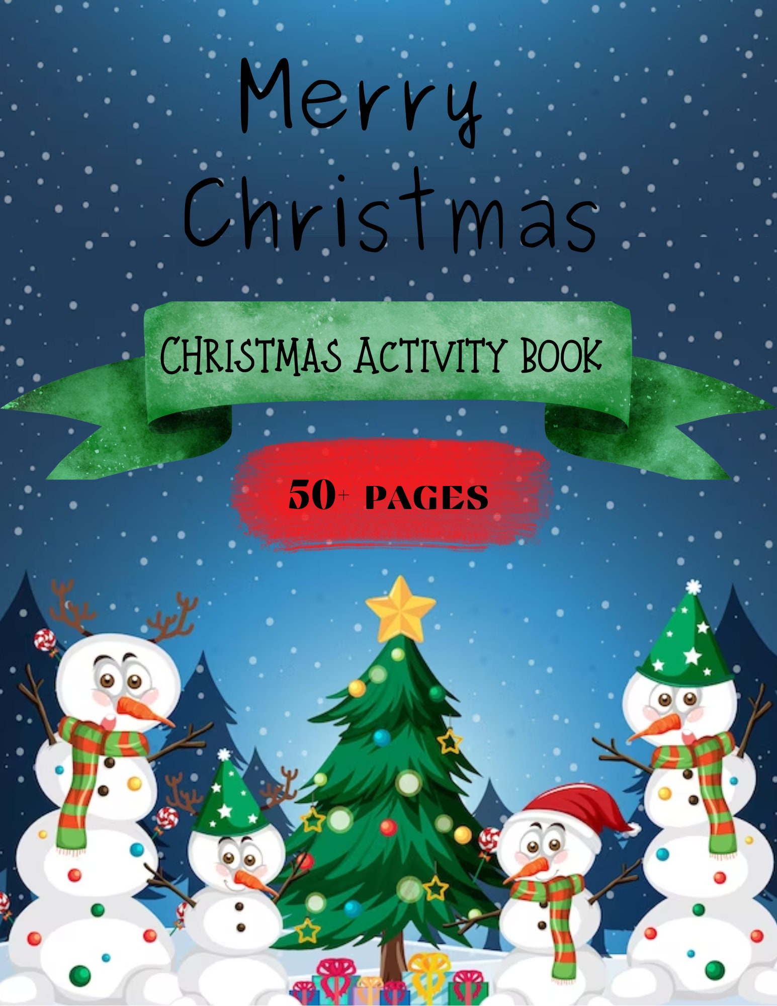 Christmas Activity Book for Kids - Etsy