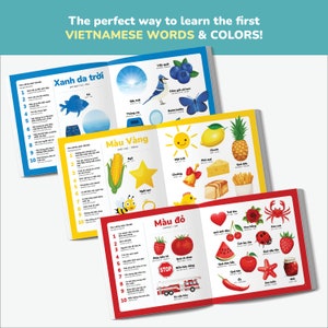 Vietnamese Colors Book for Kids Vietnamese Language Vietnamese English ...