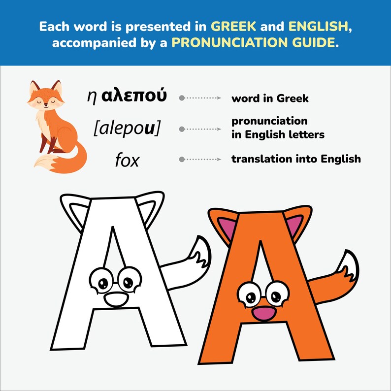 Greek Alphabet Crafts Book for Kids Greek Alphabet Activity Book Learn ...