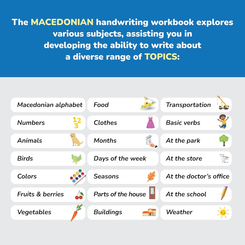 Macedonian Handwriting Workbook Macedonian Alphabet Worksheet ...