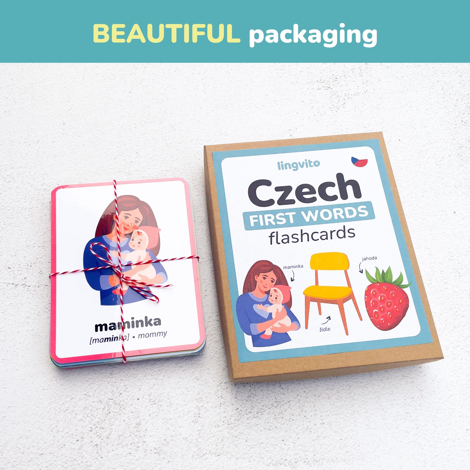 PRINTED Czech Flashcards First Words Czech Language Learn Czech Baby ...