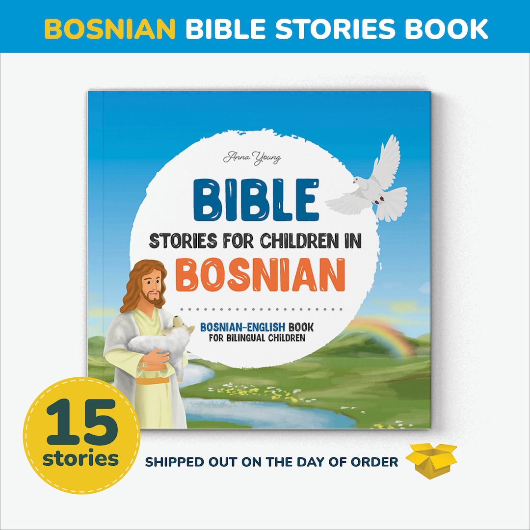 Bosnian Bible Stories Book Bosnian Bible for Kids Baptism Gift Bosnian ...