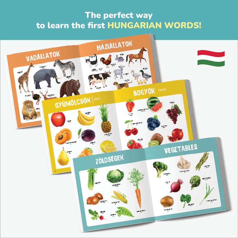 My First Hungarian Book Hungarian Books for Kids Hungarian Alphabet ...