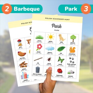 Polish Summer Scavenger Hunt Game Learn Polish Kids Polish Education ...