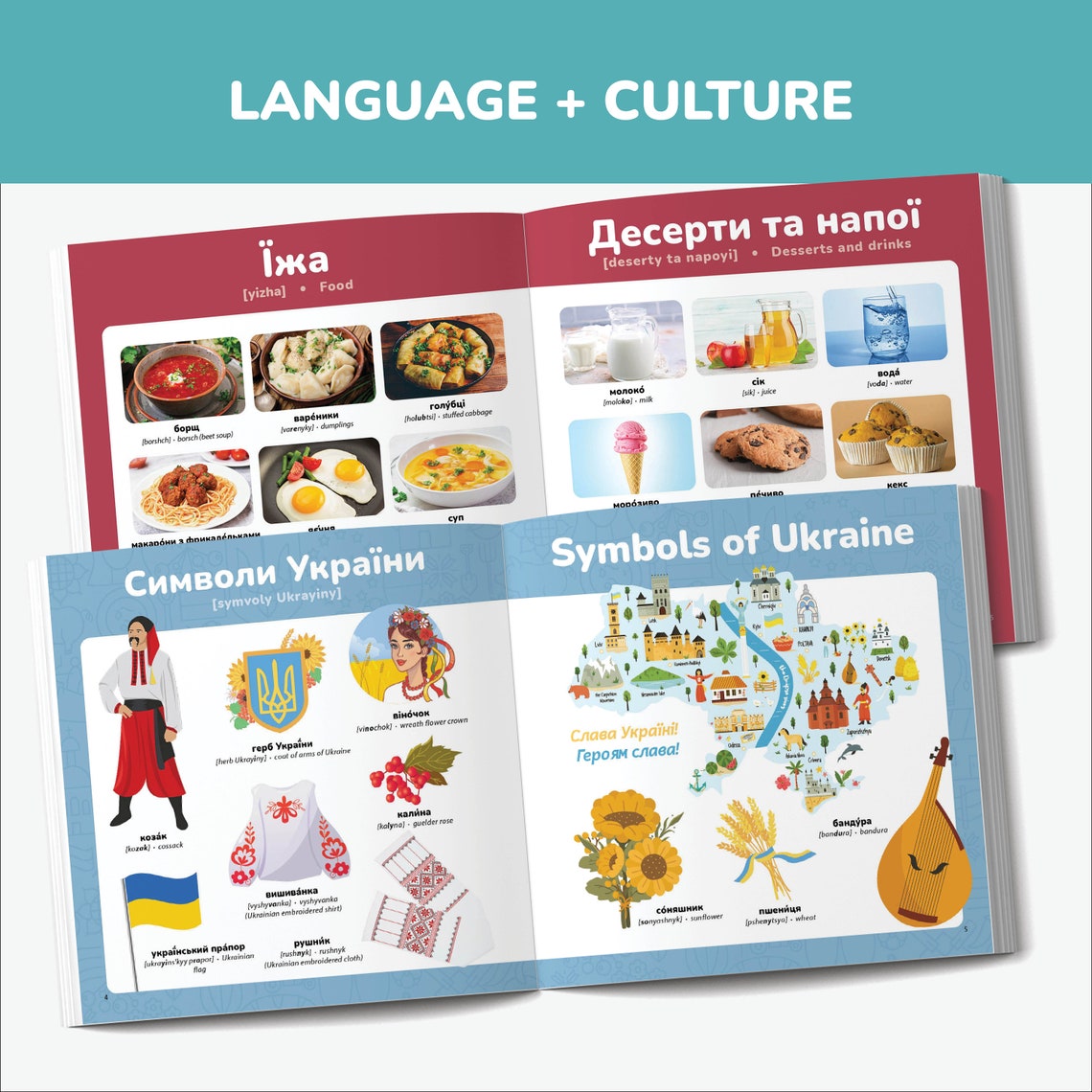 My First Ukrainian Book, Ukrainian Books for Kids, Ukrainian Alphabet ...