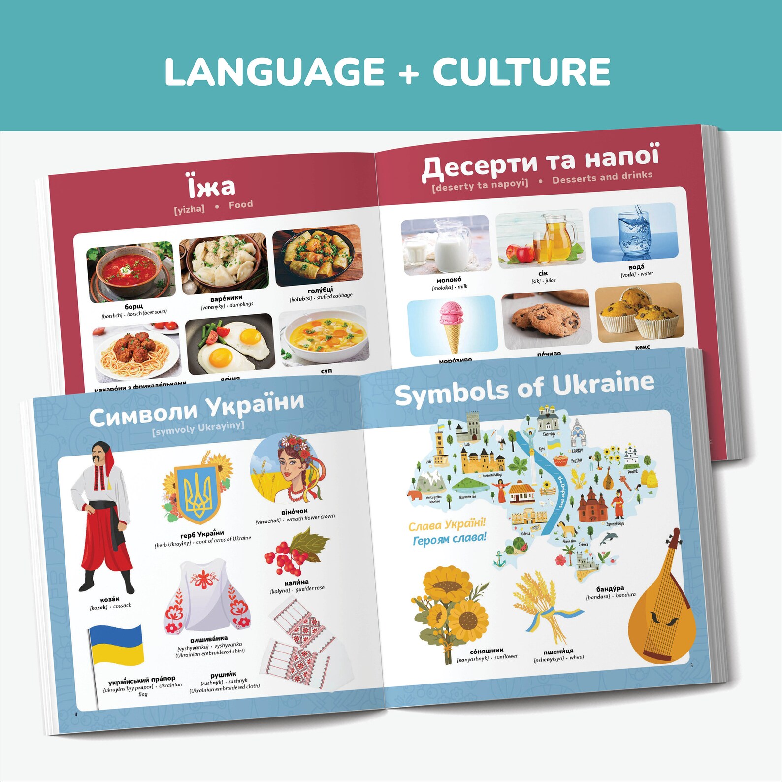 My First Ukrainian Book, Ukrainian Books for Kids, Ukrainian Alphabet ...
