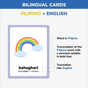 Filipino First Words Flashcards Learn Filipino Language Filipino ...