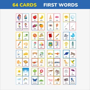Indonesian First Words Flashcards Learn Indonesian Language Vocabulary ...