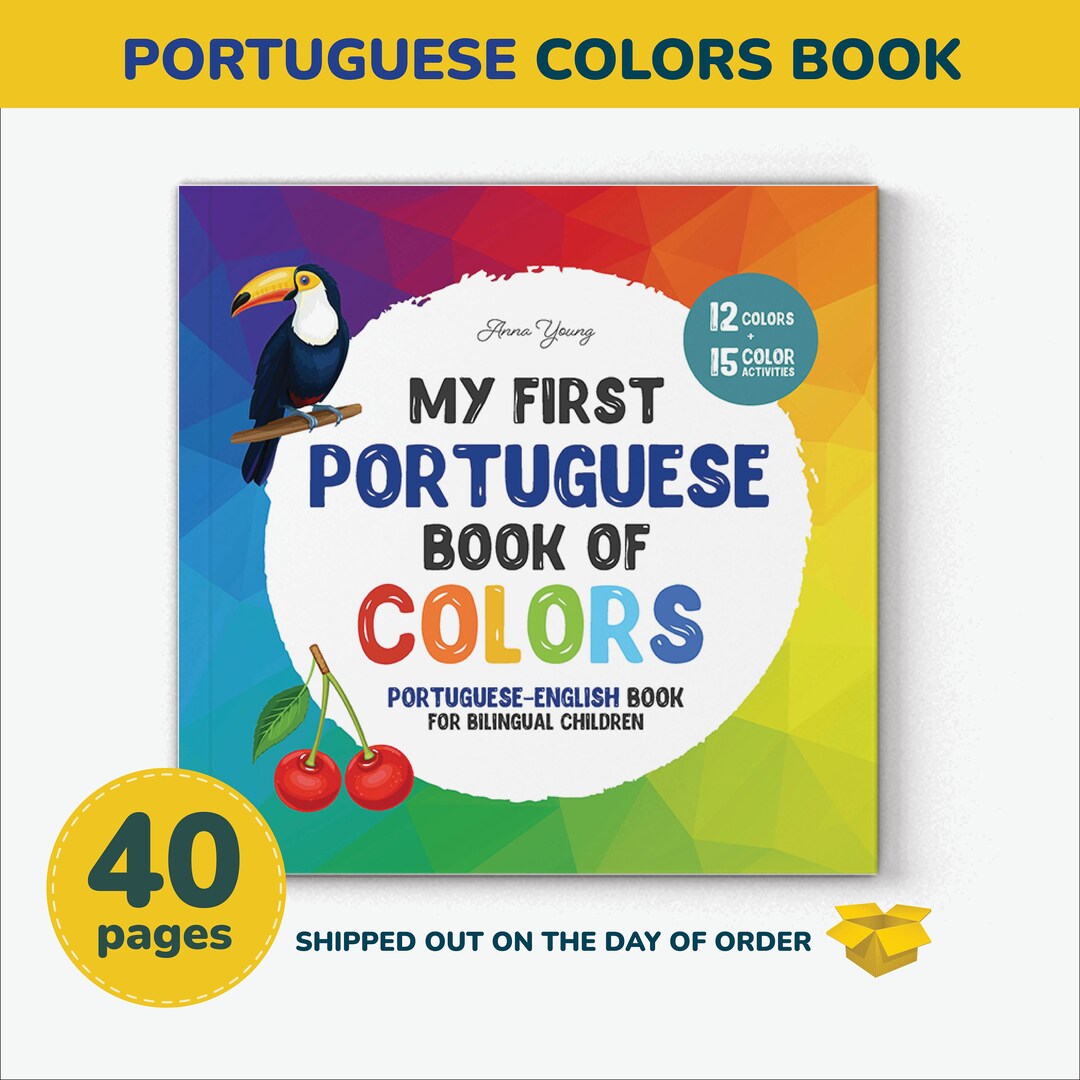 Portuguese Colors Book for Kids Portuguese Language Portuguese English ...