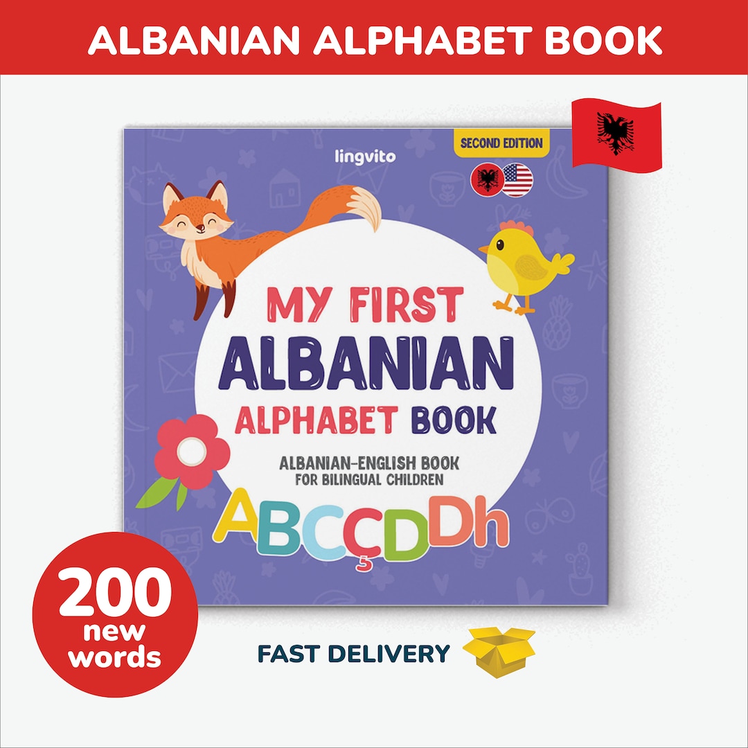 Albanian Alphabet Book First Teach Albanian Words Bilingual Education ...