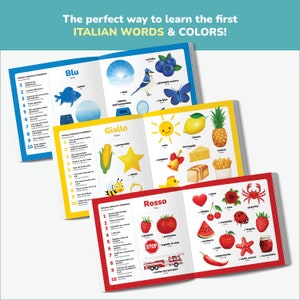 Italian Colors Book for Kids Italian Language Italian English Bilingual ...