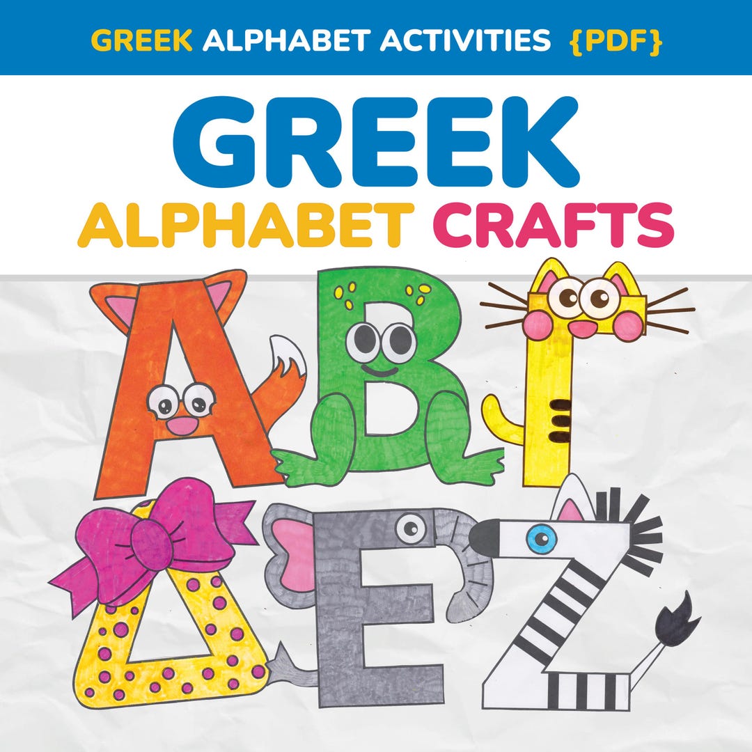 Greek Alphabet Crafts Greek Letters Tracing Greek Printable Greek ...