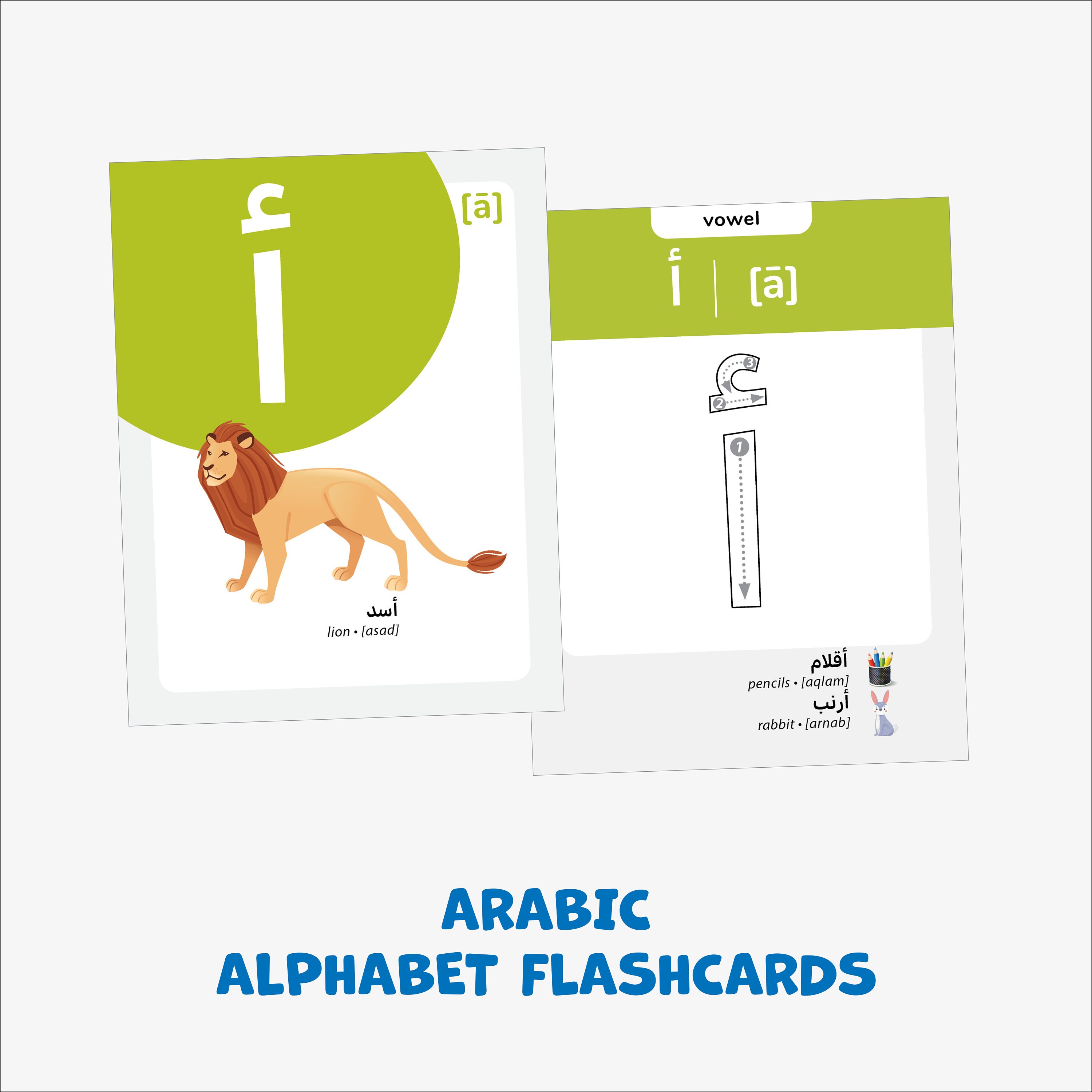 Arabic Alphabet Flashcards Tracing Arabic Letters Arabic Language ...