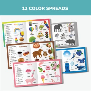 Italian Colors Book for Kids Italian Language Italian English Bilingual ...