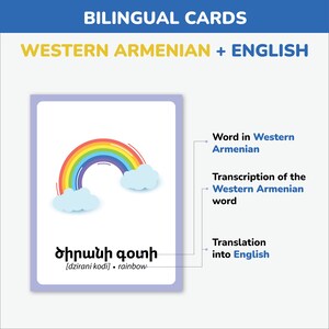Western Armenian First Words Flashcards Learn Western Armenian Language ...