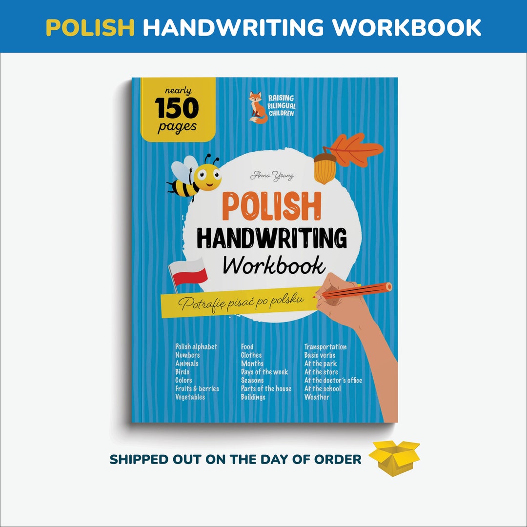 Polish Handwriting Workbook Polish Alphabet Worksheet Polish Writing ...
