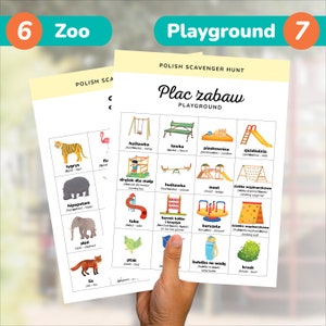 Polish Summer Scavenger Hunt Game Learn Polish Kids Polish Education ...