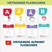 Vietnamese Alphabet Flashcards Tracing Vietnamese Letters Language ...