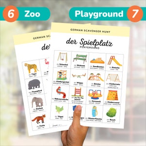 German Summer Scavenger Hunt Game Learn German Kids German Education ...