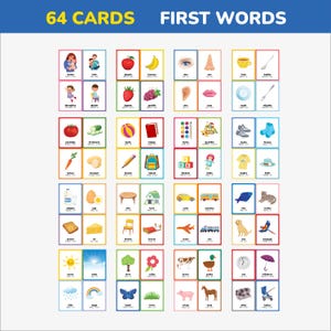 Bosnian First Words Flashcards Learn Bosnian Language Bosnian ...