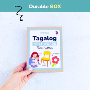 PRINTED Tagalog Flashcards First Words Tagalog Language Learn Tagalog ...