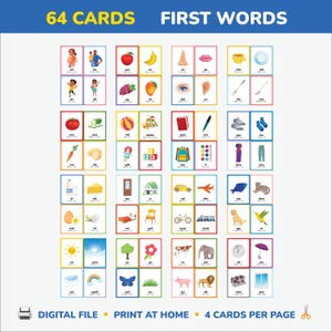 DIGITAL Nepali First Words Flashcards Nepali Letters Cards Learn Nepali ...
