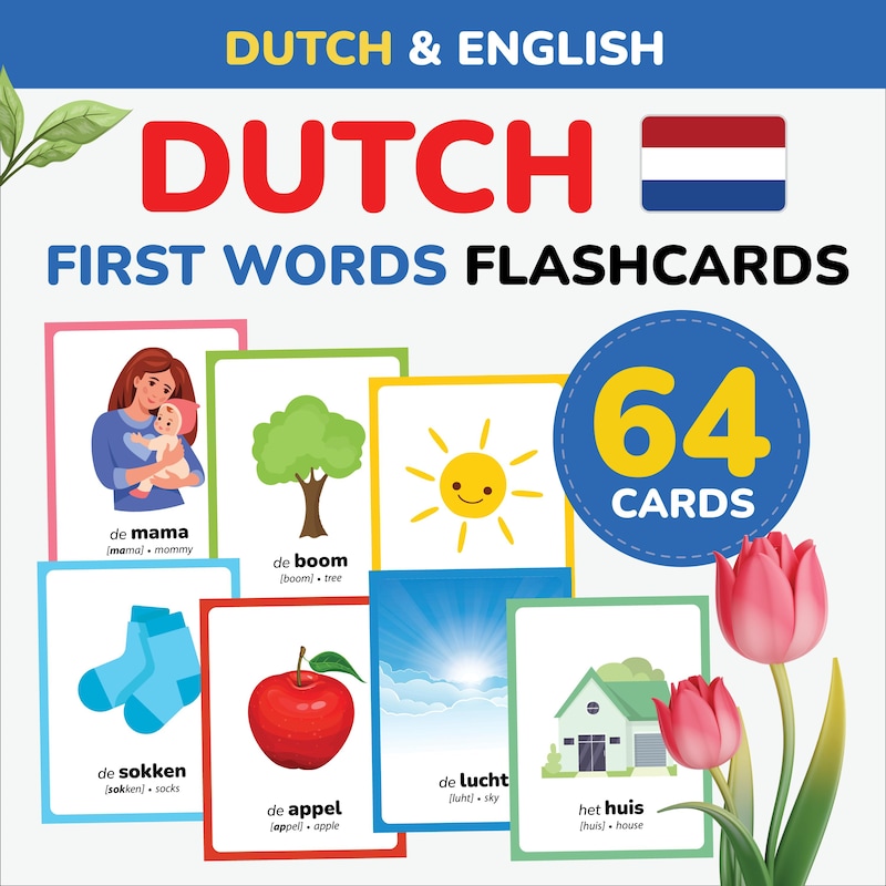 Dutch Flashcards for Kids - Etsy