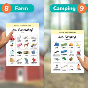 German Summer Scavenger Hunt Game Learn German Kids German Education ...