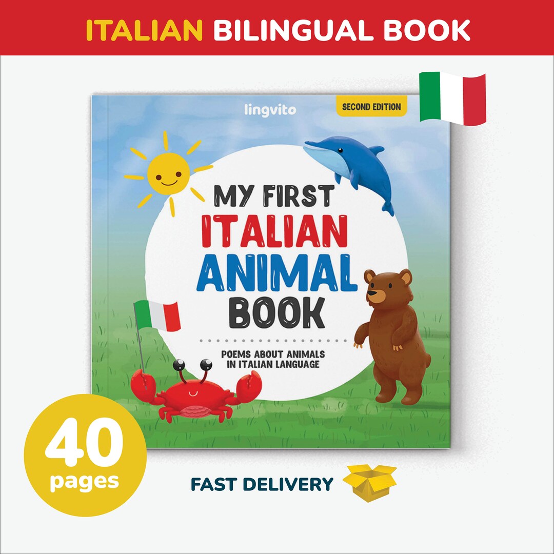 My First Italian Animal Poem Book for Kids Italian Language Learn ...