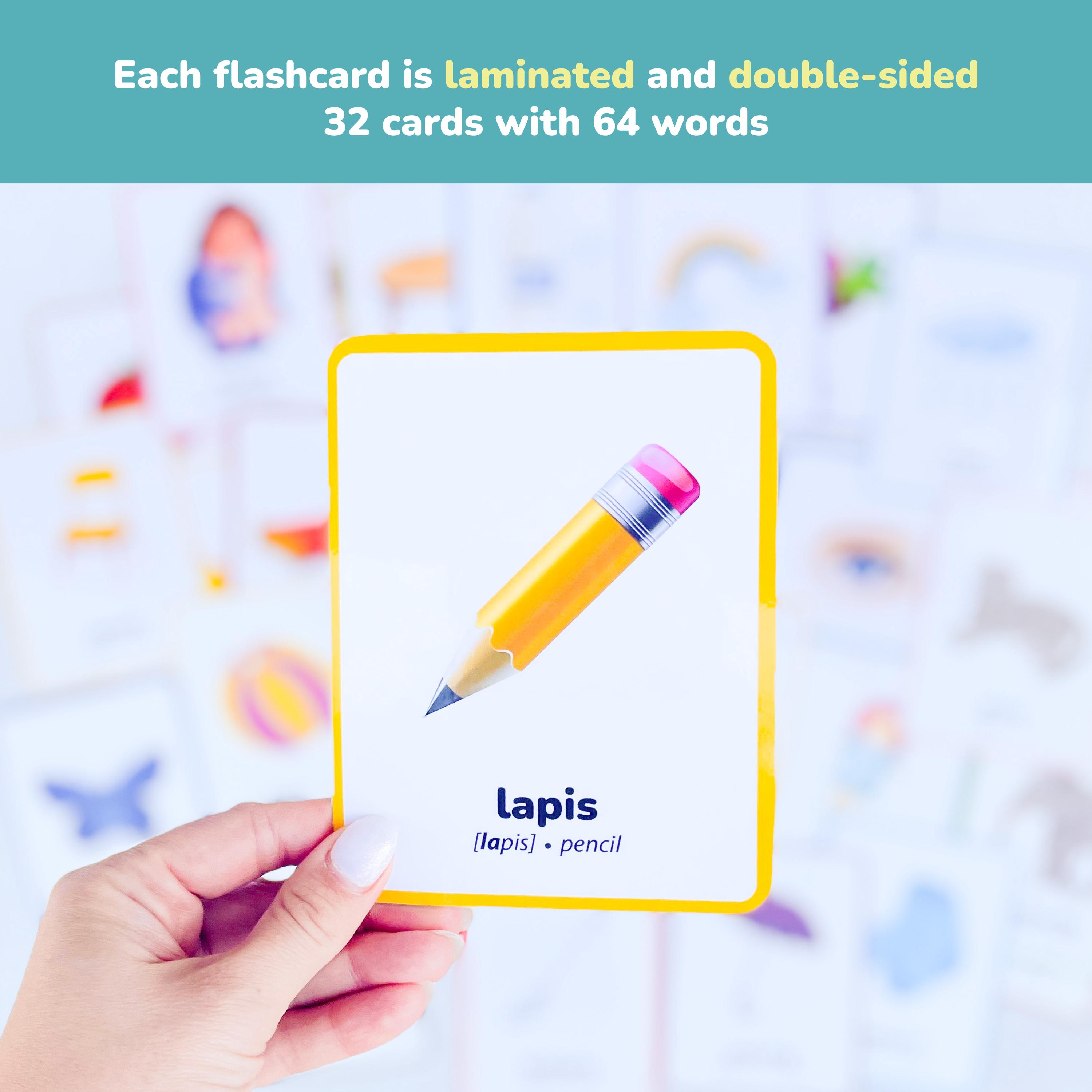 PRINTED Tagalog Flashcards First Words Tagalog Language Learn Tagalog ...