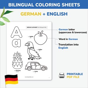 German Alphabet Coloring Sheets Tracing Letter Font German Printable ...