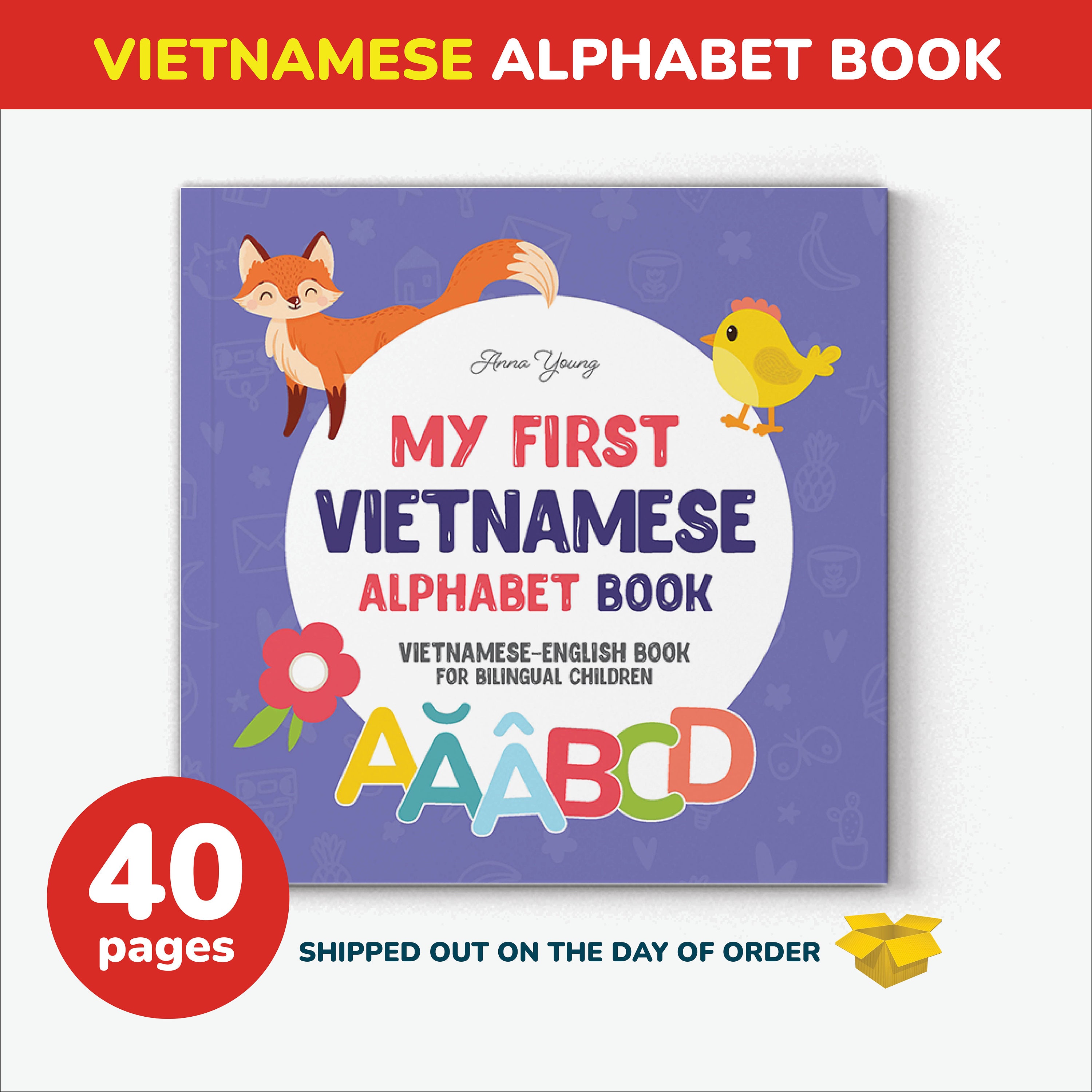 Vietnamese Alphabet Book First Teach Vietnamese Words Bilingual ...