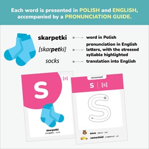 Polish Alphabet Flashcards Tracing Polish Letters Language Polish ...