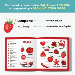 Italian Colors Book for Kids Italian Language Italian English Bilingual ...