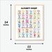 Albanian Alphabet Poster Teach Albanian Letters Educational ABC Print ...